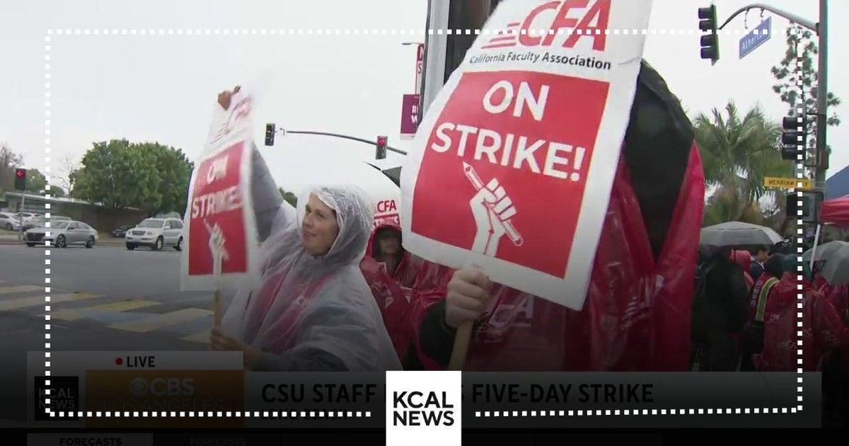 CSU staff begin 5-day strike on Monday - CBS Los Angeles