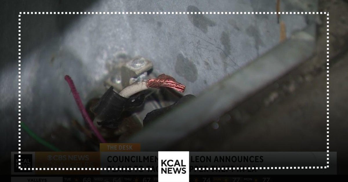 LA councilmembers hope to form copper theft task force - CBS Los Angeles