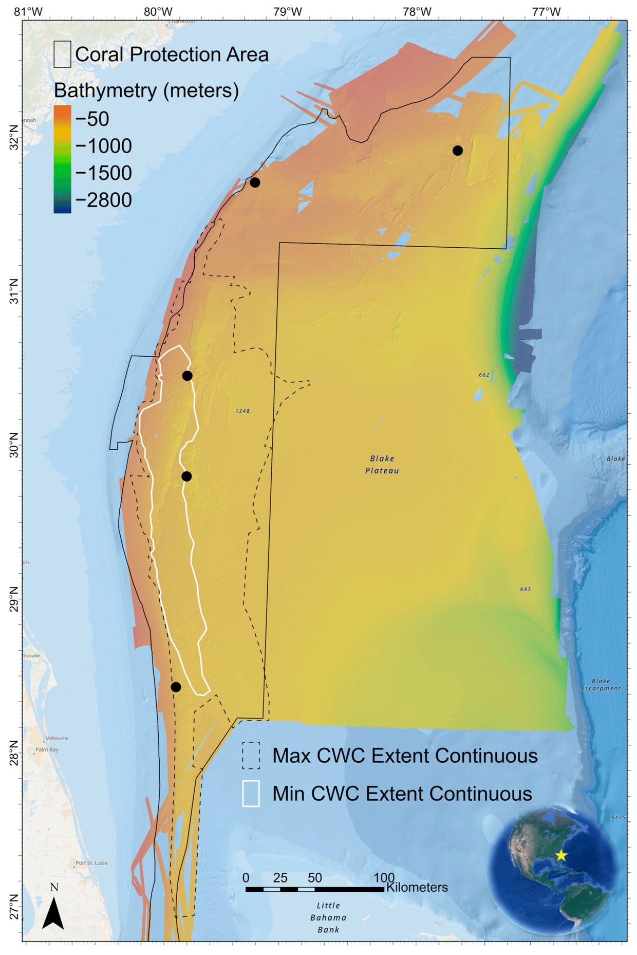See maps of the largest-ever deep-sea coral reef that was discovered in ...