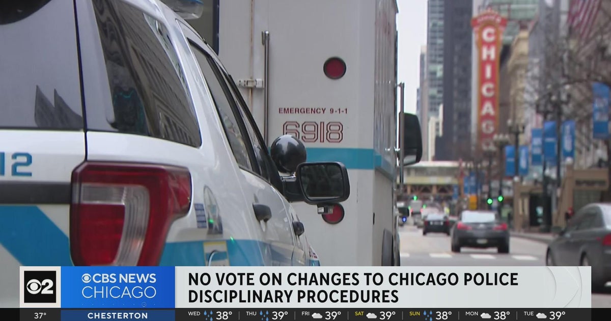 No vote on changes to Chicago police disciplinary procedures - CBS Chicago