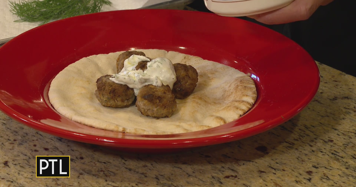 Cooking with Rania: Gyro Meatballs with Tzatziki and Hot Sauce - CBS ...