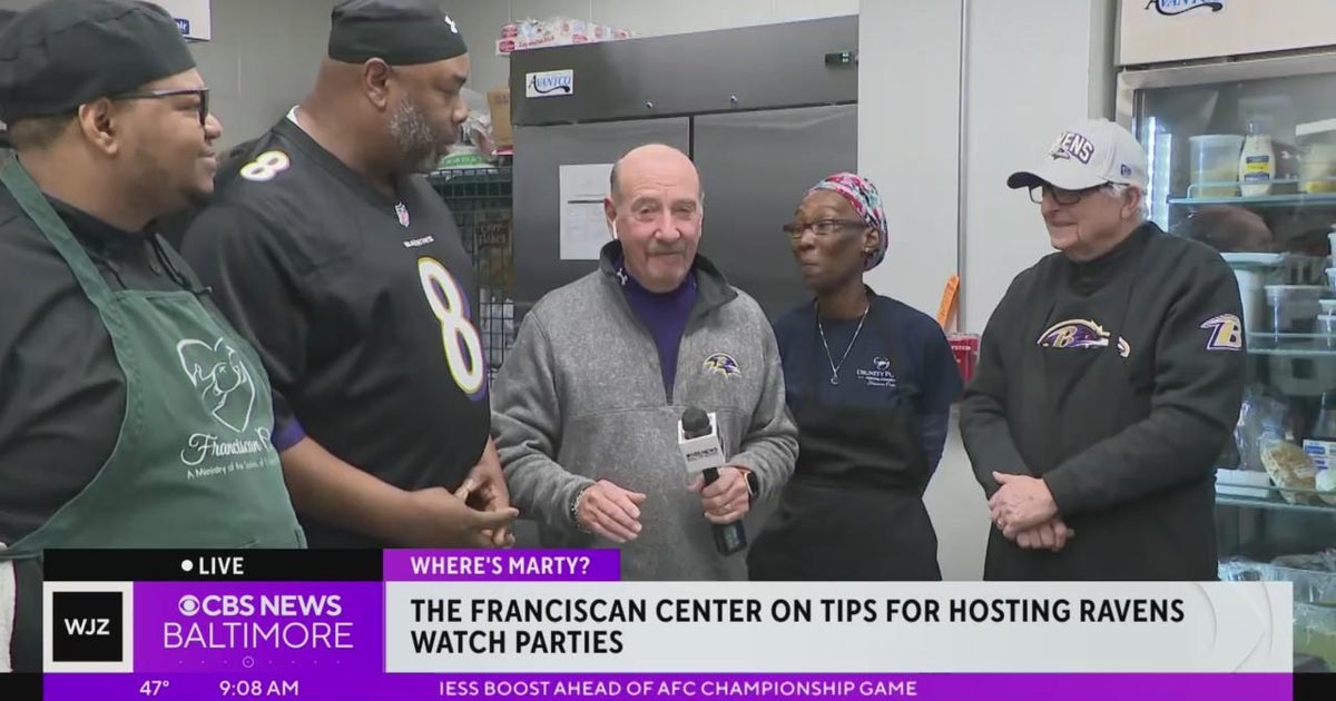 Where's Marty? Getting tips for hosting Ravens watch parties - CBS ...