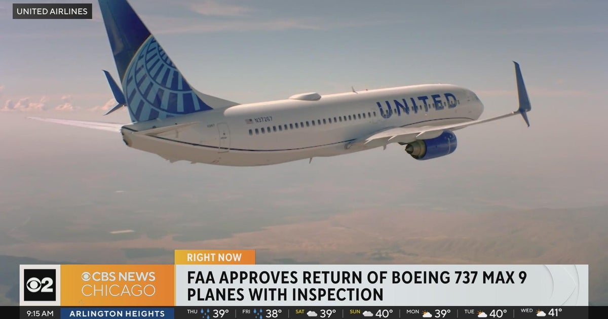 FAA approves return of Boeing 737 Max 9 planes with inspection - CBS ...
