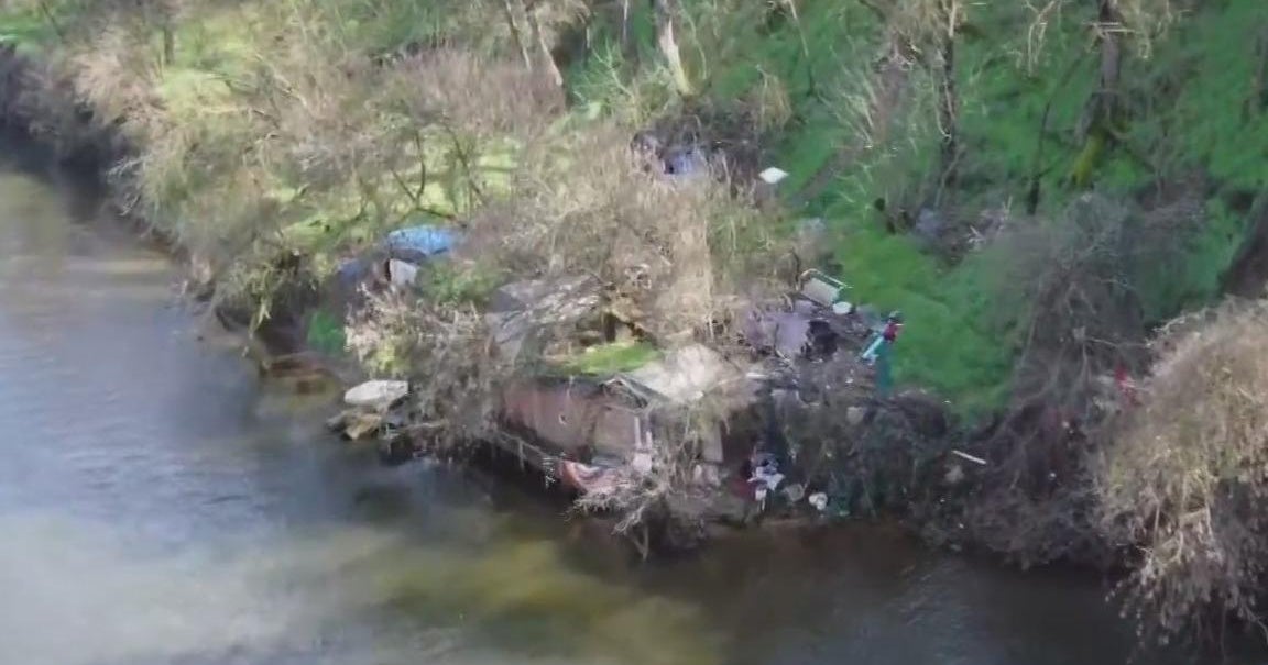 Shanty town, built-in homeless caves persist along Stanislaus River ...