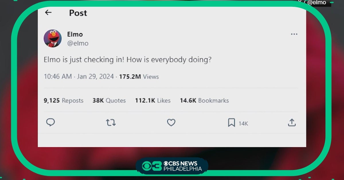 "How is everybody doing?": Elmo's tweet revealed widespread existential dread - CBS Philadelphia
