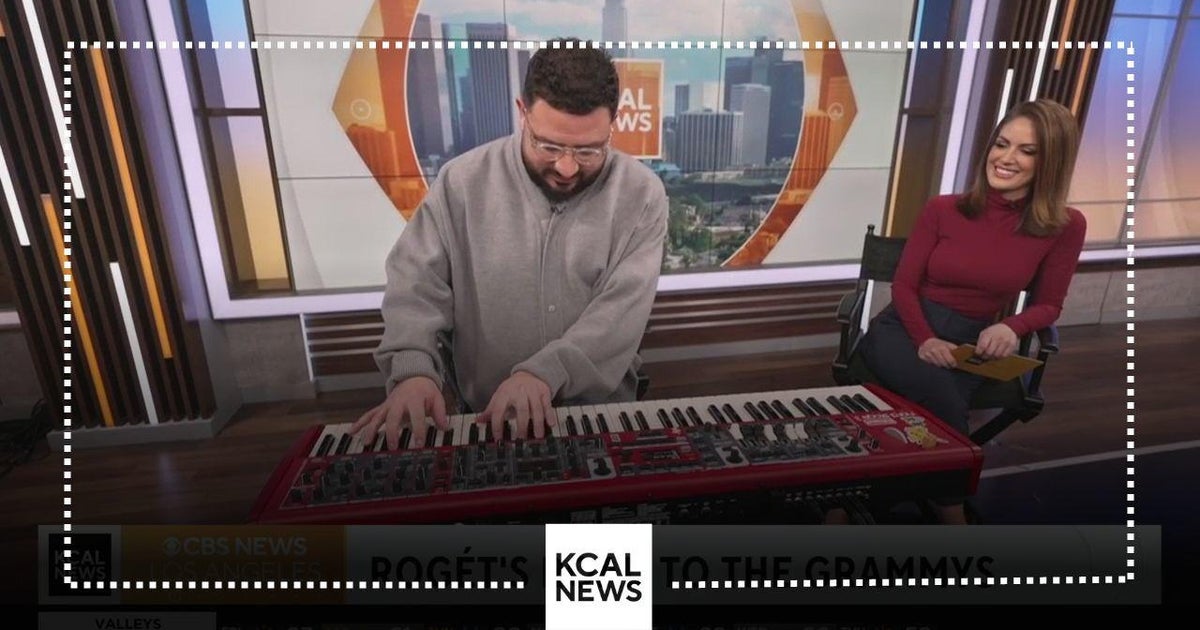 Producer Rogét Chahayed plays mini show in KCAL studio - CBS Los Angeles