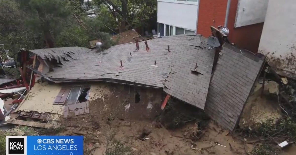 Mudflows damage homes throughout LA County - CBS Los Angeles