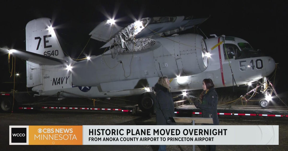Massive Cold War-era "Stoof" plane makes overnight move in Twin Cities ...