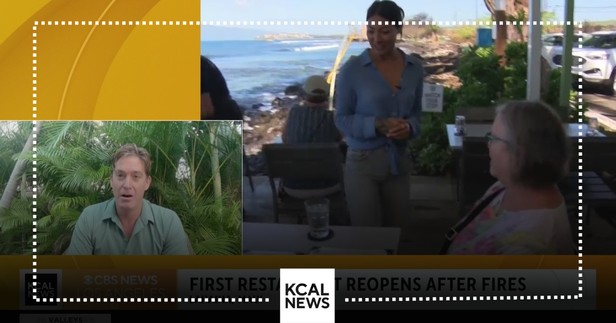First restaurant opens in Lahaina after devastating wildfire - CBS Los ...