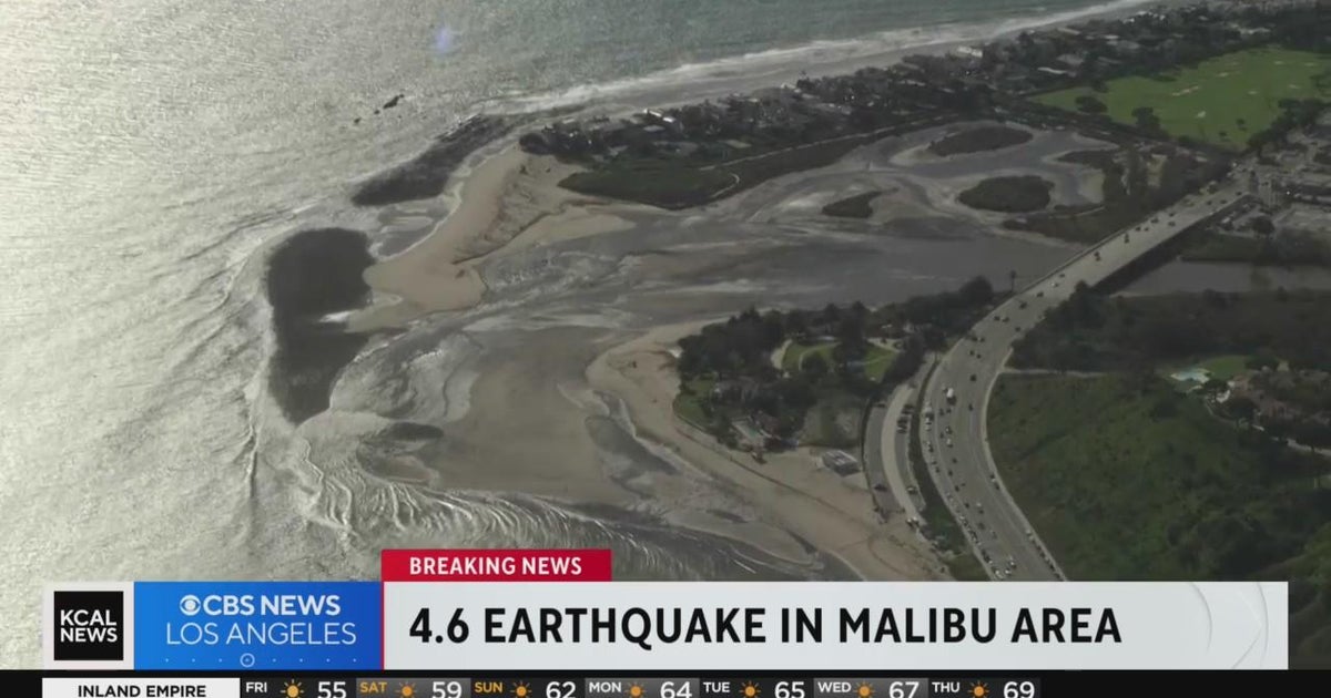 No reports of damage or injuries after Malibu area earthquake - CBS Los ...