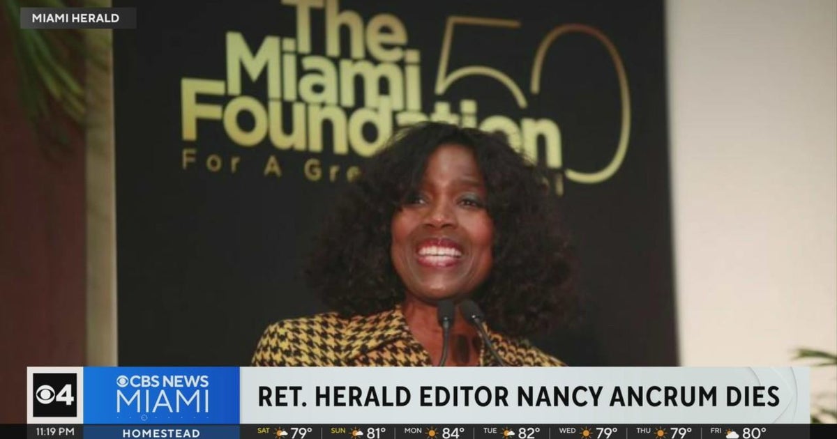 Miami Herald Editorial Page Editor Nancy Ancrum dies - CBS Miami