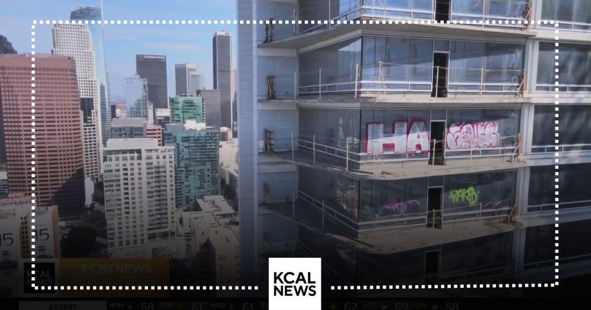 4 more arrests made in tagged high-rise building Downtown LA - CBS Los ...