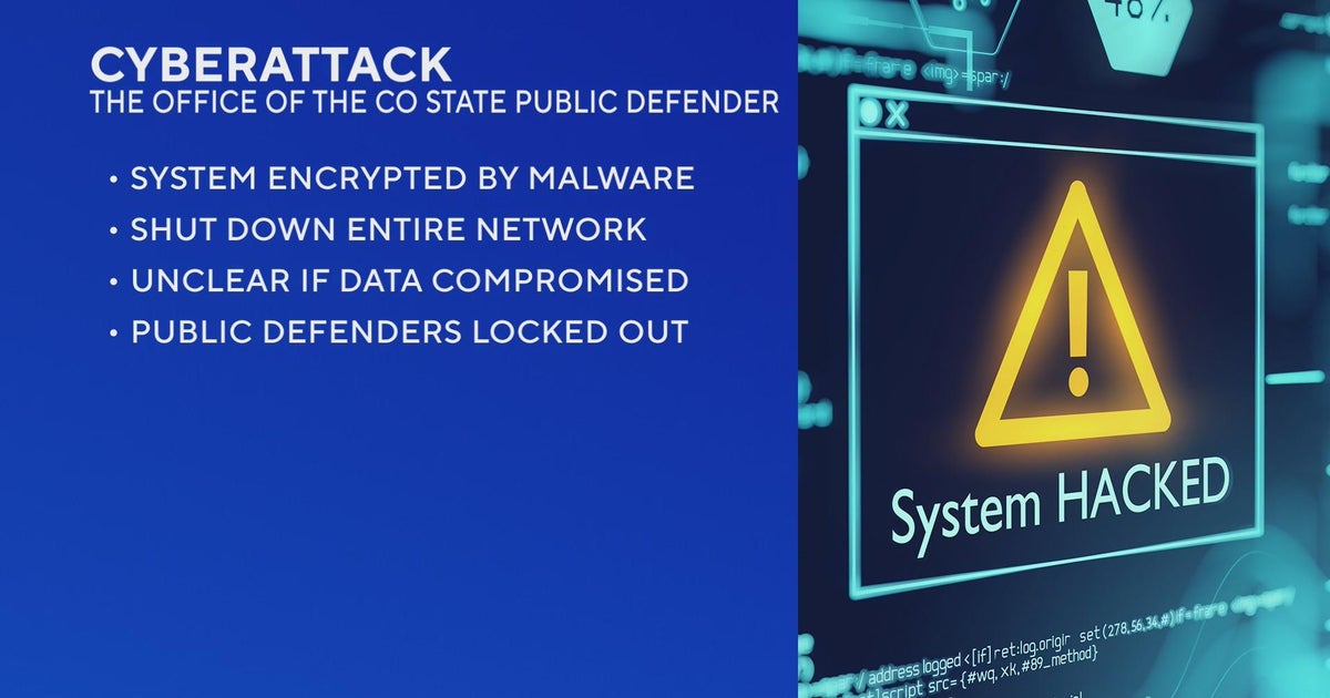 Colorado State Public Defender's office hit with cyberattack - CBS Colorado