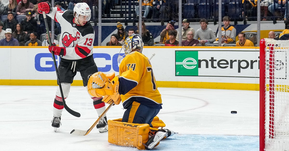 Nico Hischier scores twice as Devils defeat Predators - CBS New York