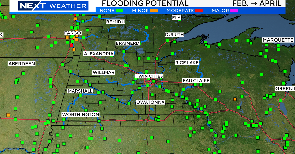 NWS says there's a "lower than normal" chance for spring flooding ...