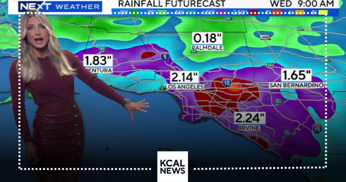 How much rain to expect from rain storm - CBS Los Angeles