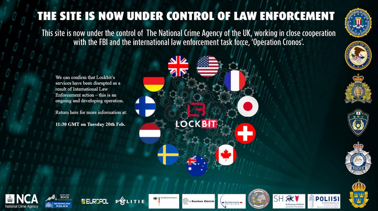 Notorious ransomware provider LockBit taken over by law enforcement ...
