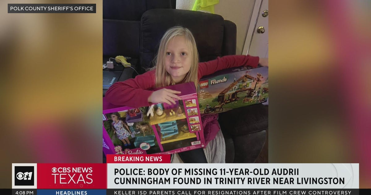 Body of missing girl Audrii Cunningham found in Trinity River - CBS Texas