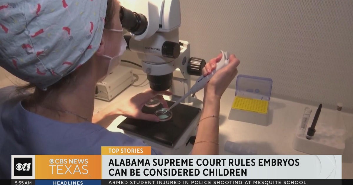 Embryos can be considered children in Alabama now - CBS Texas