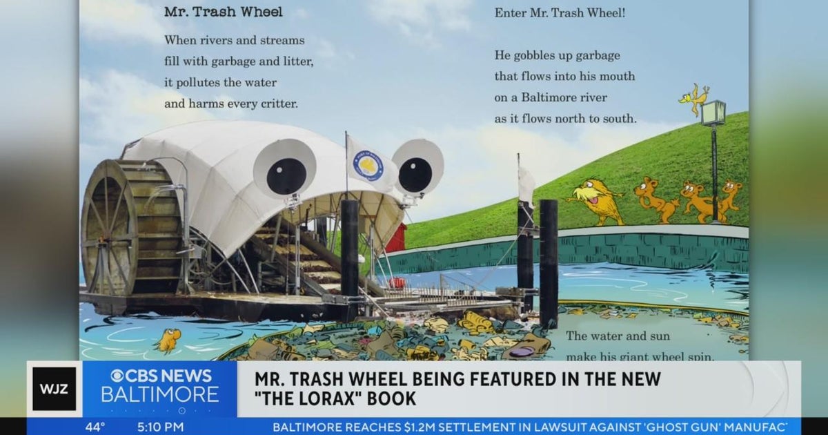 Mr. Trash Wheel being featured in new "The Lorax" book - CBS Baltimore