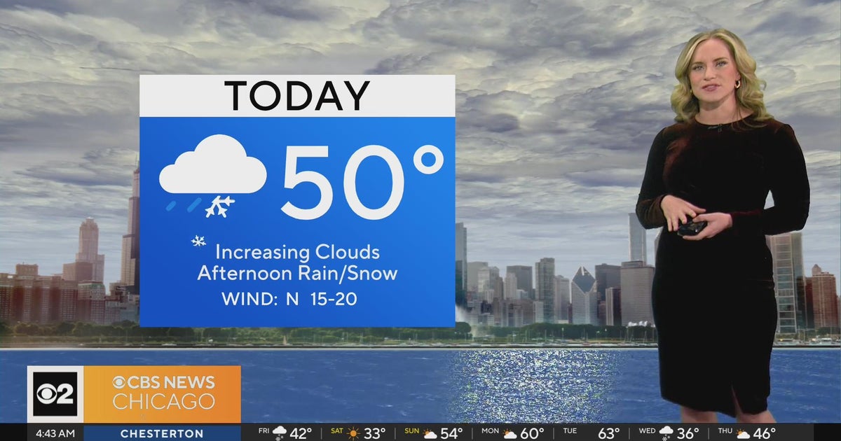 Afternoon snow, rain mix in Chicago - CBS Chicago