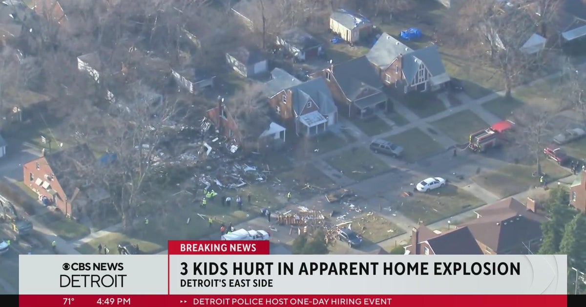 Authorities investigate Detroit home explosion that injured 3 children ...