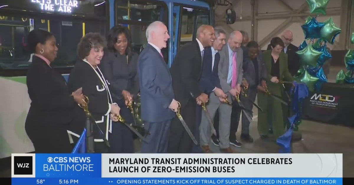 MTA launches zero-emission buses - CBS Baltimore