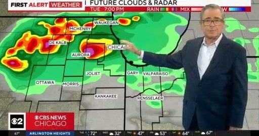 Severe weather to cover Chicago area Tuesday - CBS Chicago