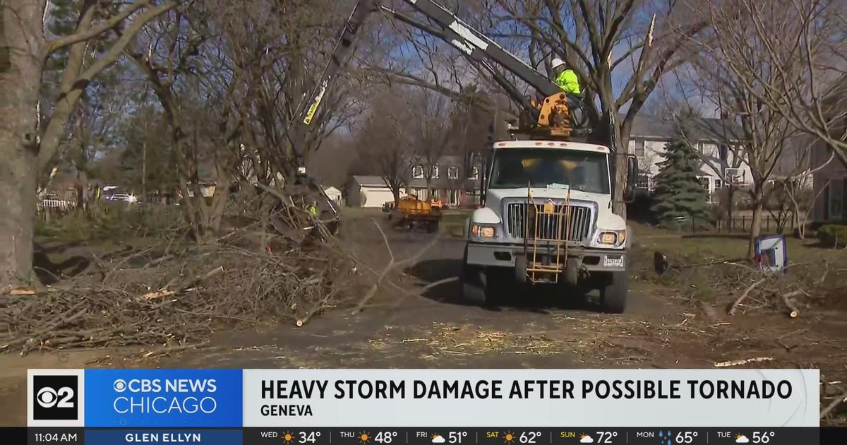 Cleanup underway after severe storm in Geneva - CBS Chicago