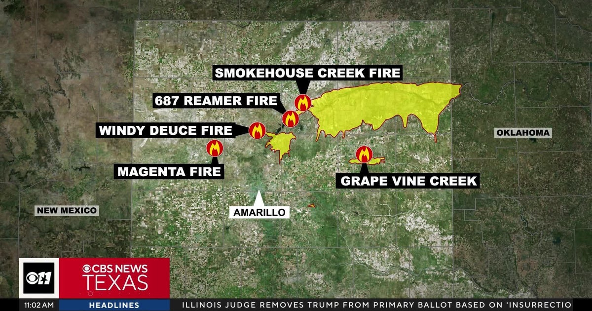 Smokehouse Creek wildfire becomes largest in Texas history - CBS Texas