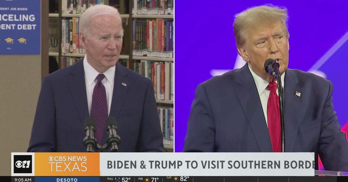 Trump, Biden set to visit Texas-Mexico border today - CBS Texas