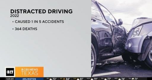 National campaign to limit distracted driving - CBS Texas