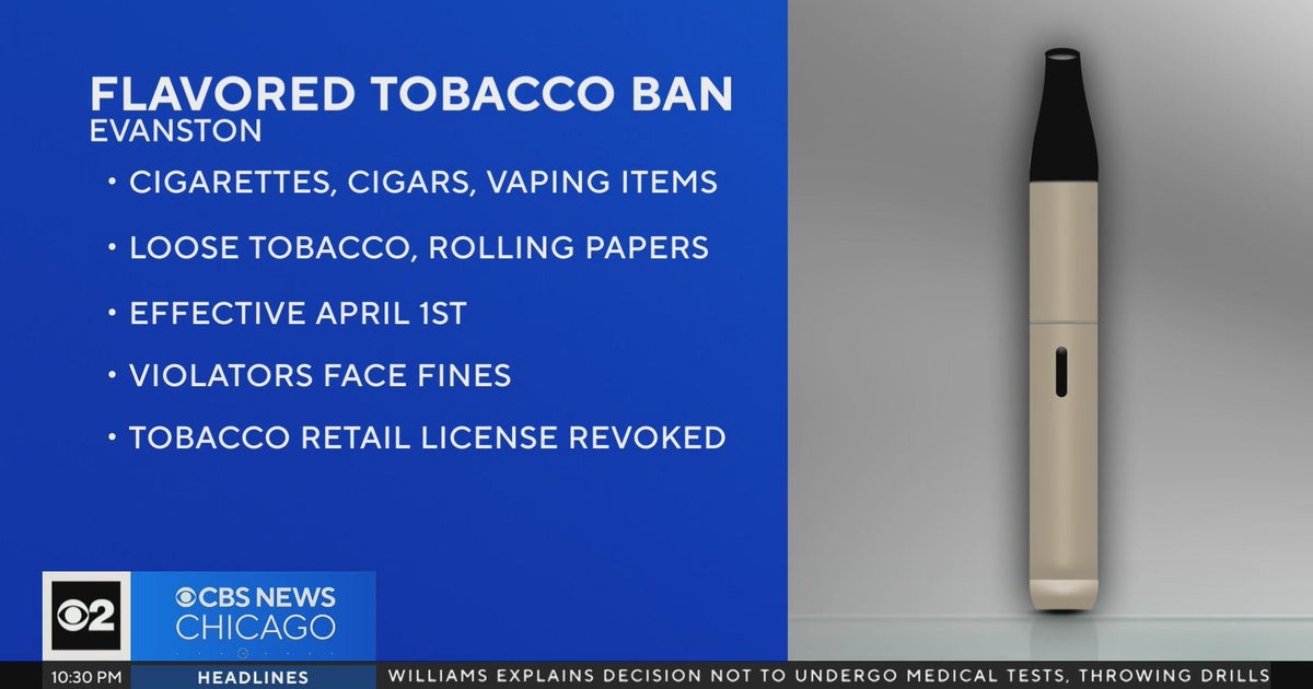 Flavored tobacco ban to go into effect in Evanston, Illinois - CBS Chicago