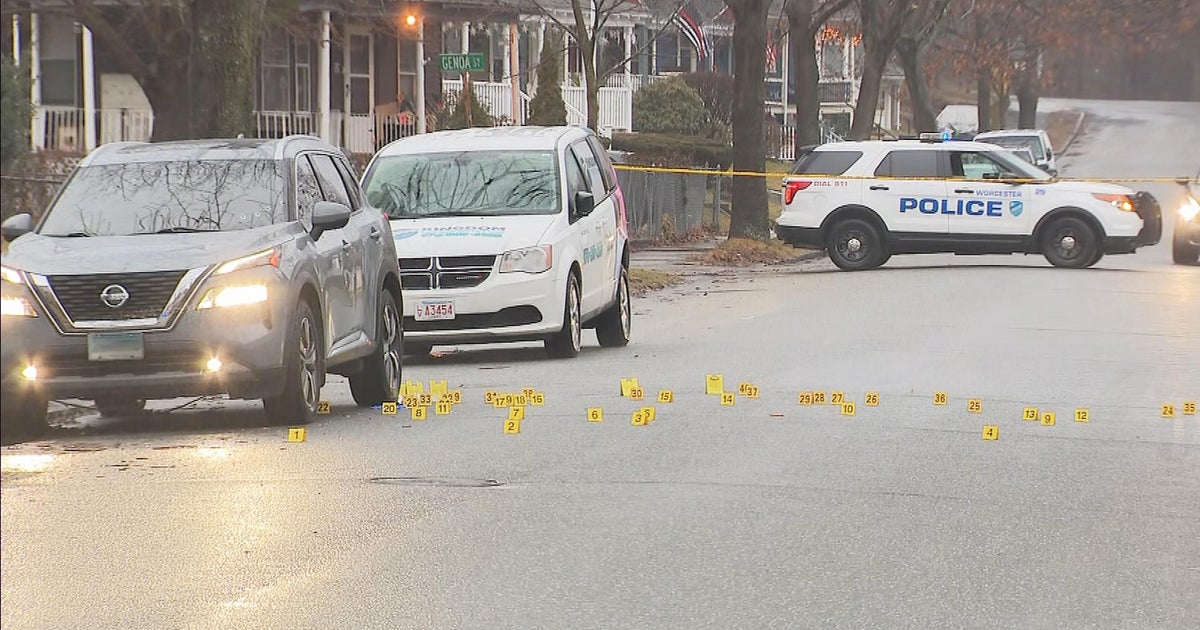 Two females shot inside bullet-riddled SUV in Worcester - CBS Boston
