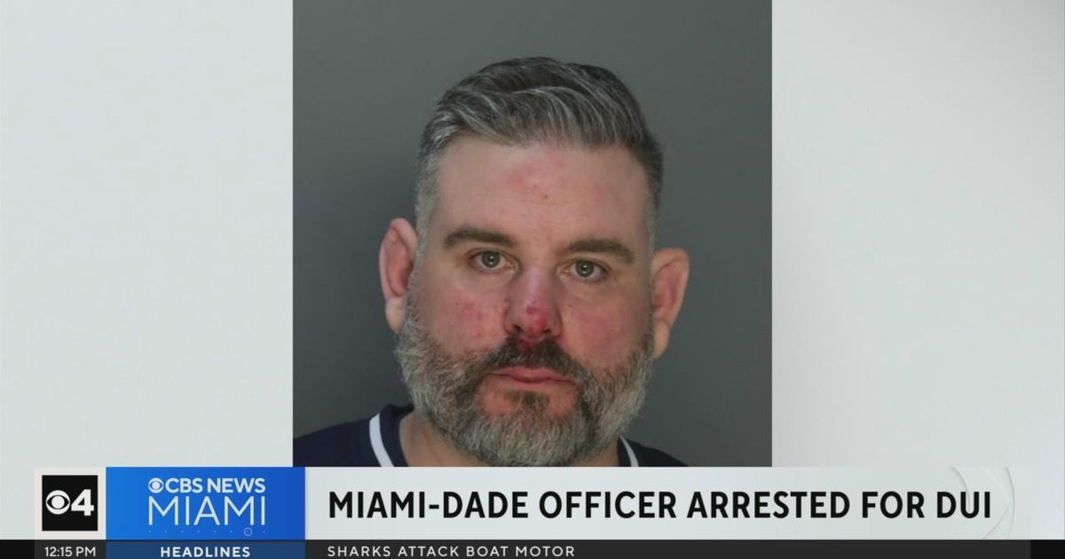 Miami Dade Police Officer Arrested For Dui Cbs Miami