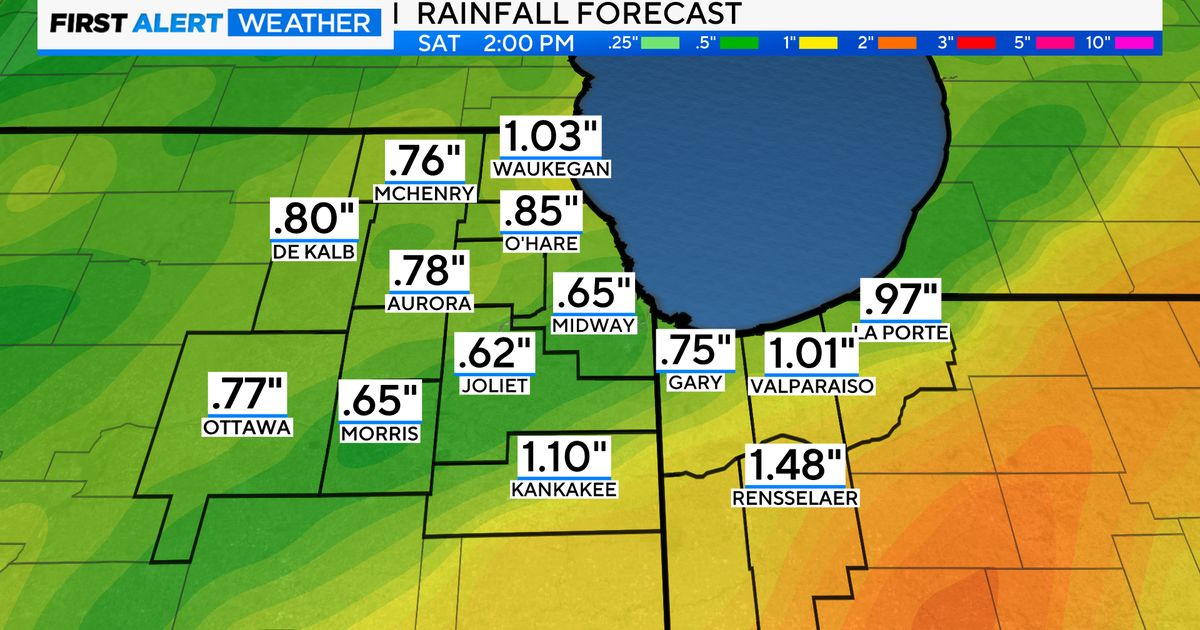 Thursday's clouds turn into Friday's rain in Chicago - CBS Chicago
