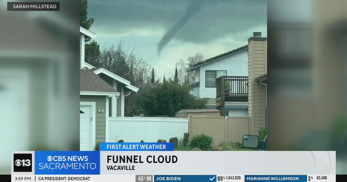 Funnel cloud spotted in Vacaville - CBS Sacramento