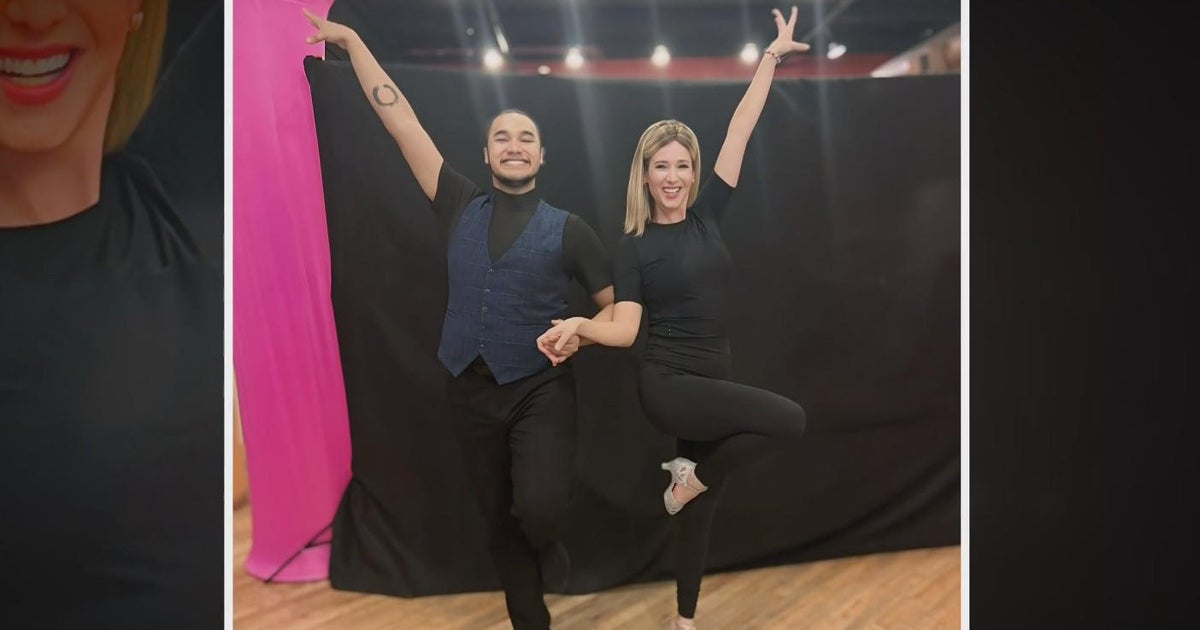 Jackie Kostek competing in "Dancing with Chicago Celebrities" at Navy ...