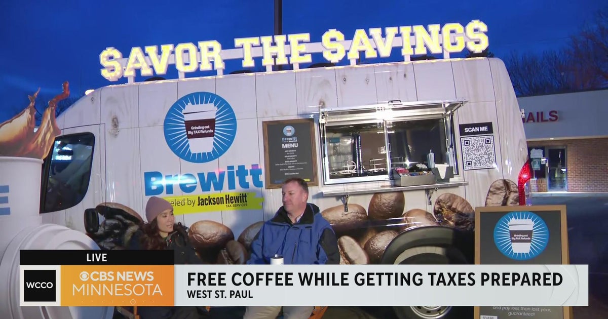 Jackson Hewitt unveils “Brewitt” truck for coffee and tax help - CBS ...