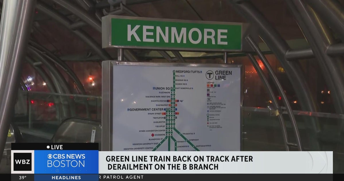 Green Line trains back in service after B branch derailment - CBS Boston