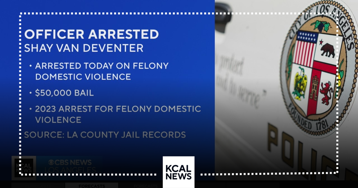 LAPD officer arrested for domestic violence - CBS Los Angeles