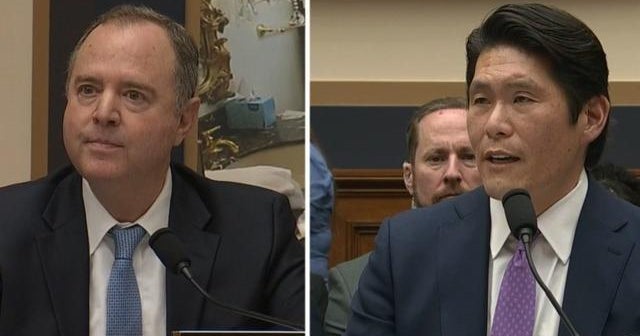 Watch: Rep. Schiff has testy exchange with Robert Hur over Biden ...