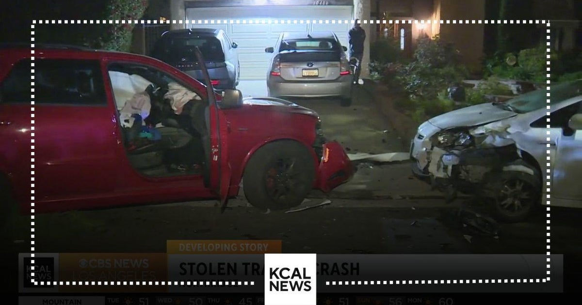 Stolen Dodge Durango with a trailer attached, crashes in Northridge ...