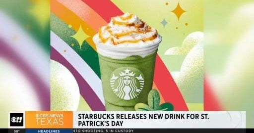 Check out the new drink Starbucks has for St. Patrick's Day - CBS Texas