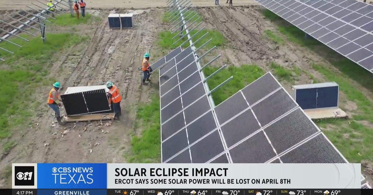 ERCOT says some solar eclipse will impact solar production - CBS Texas