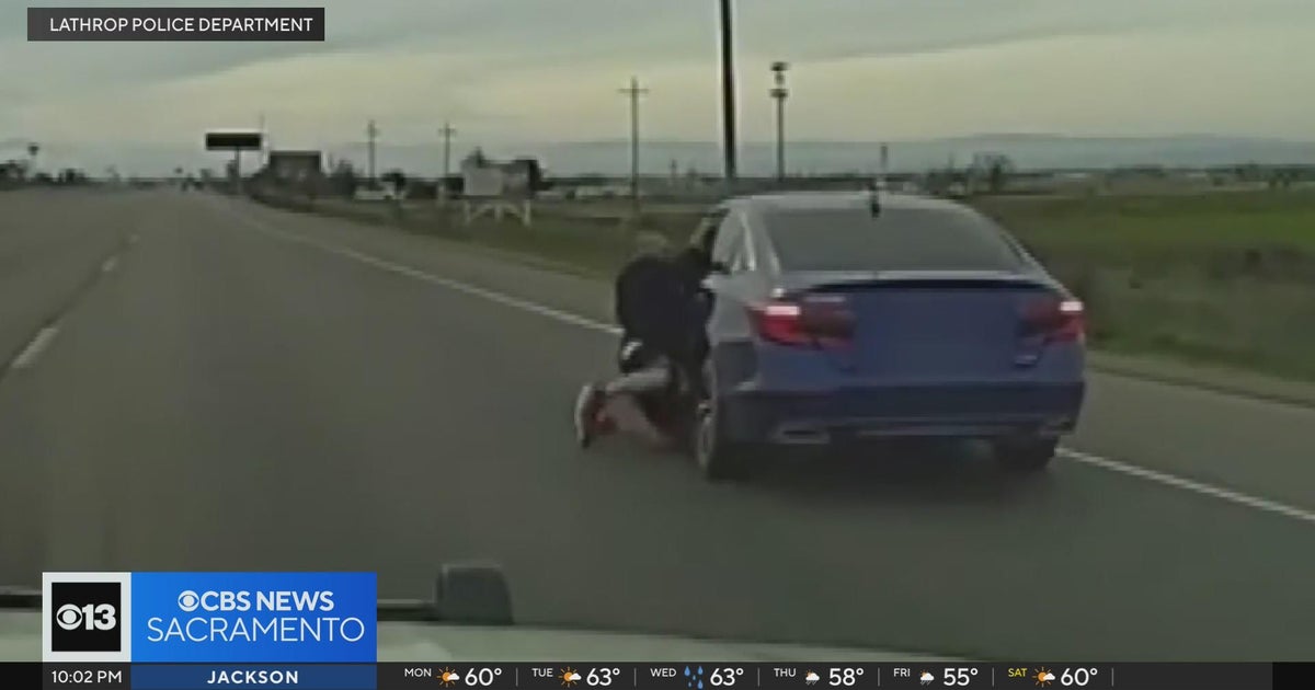 Lathrop police release video of chase, shooting on I-5 in January - CBS ...