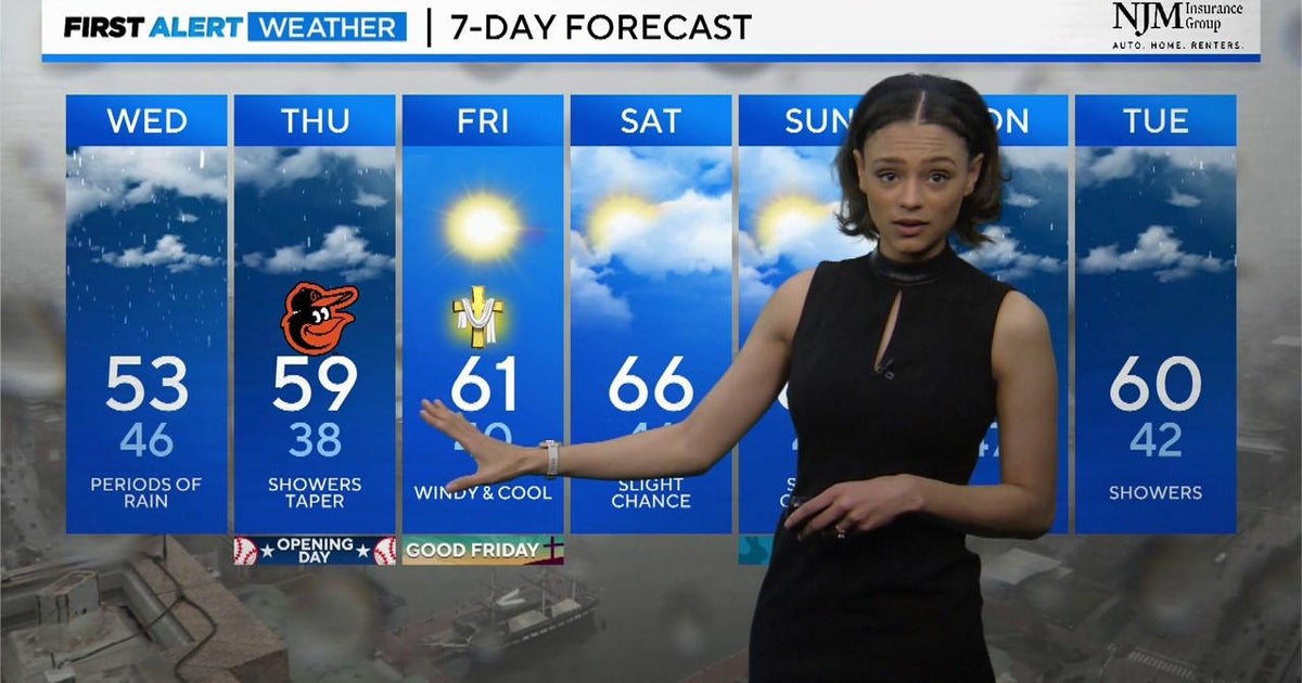 Meteorologist Abigail Degler has your Wednesday afternoon forecast | March 27, 2024 - CBS Baltimore