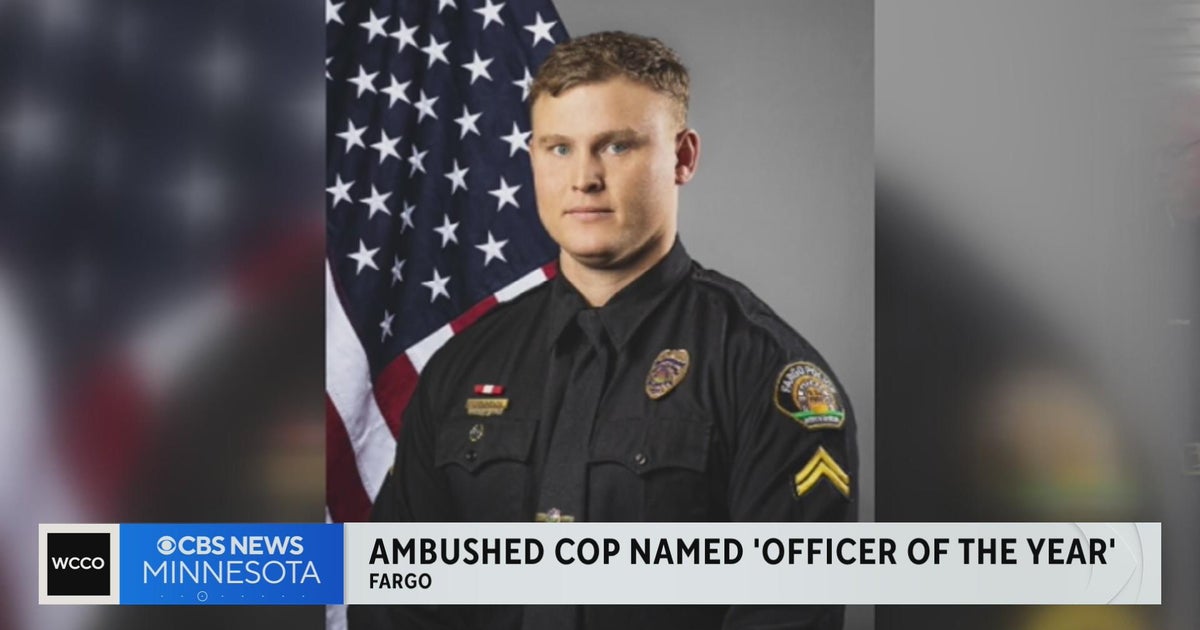 Fargo officer honored after stopping shooter last summer - CBS Minnesota