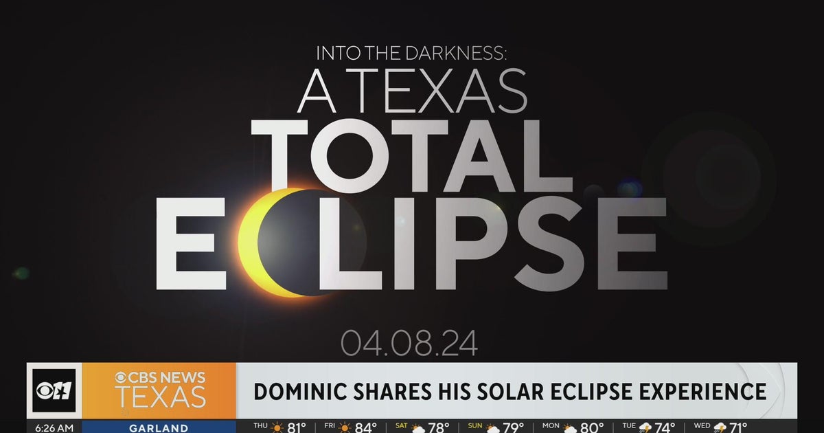 CBS News Texas Meteorologist Dominic Brown shares his eclipse ...