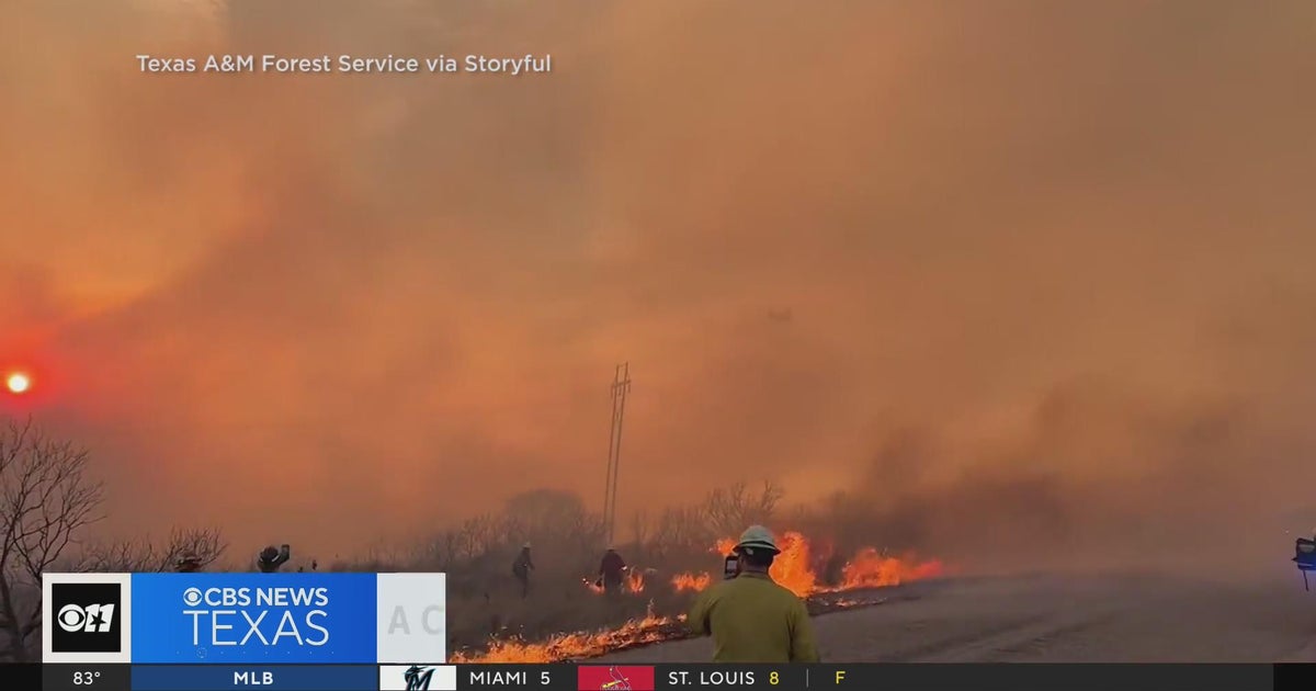 Call for state firefighting air force after Panhandle wildfires - CBS Texas